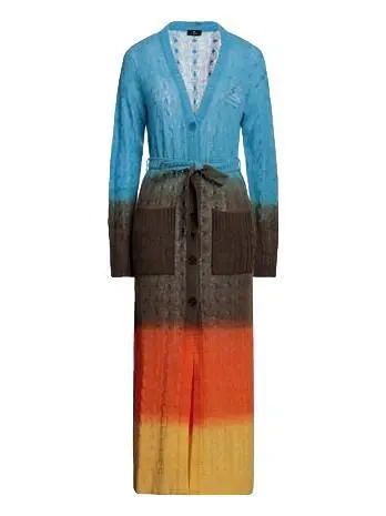 Etro Multicolor Wool Cardigan - Blue
