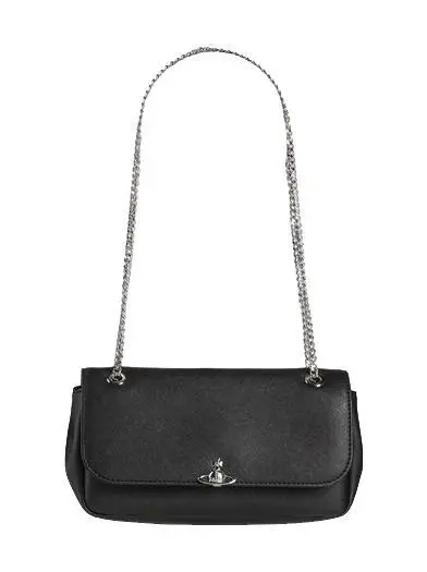 VIVIENNE WESTWOOD Flap Shoulder Bag - Black