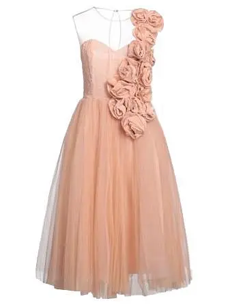 Elisabetta Franchi Flared Midi Dress - Blush