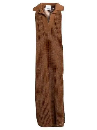 Erika Cavallini Cotton Maxi Dress - Brown