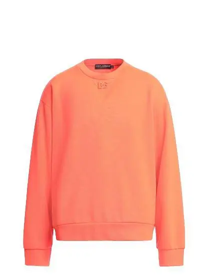 Dolce & Gabbana Long Sleeve Fleece Sweatshirt - Orange