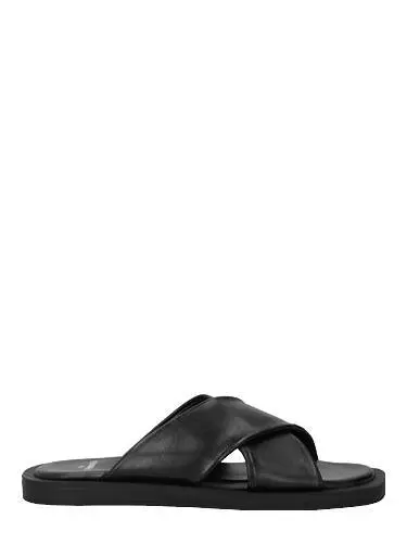 COPENHAGEN  Leather Sandals - Black