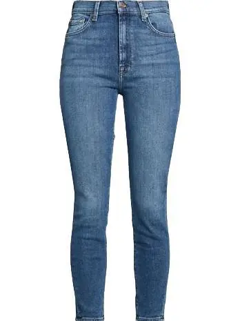 7 For All Mankind Jeans In Cotton And Elastane - Blue