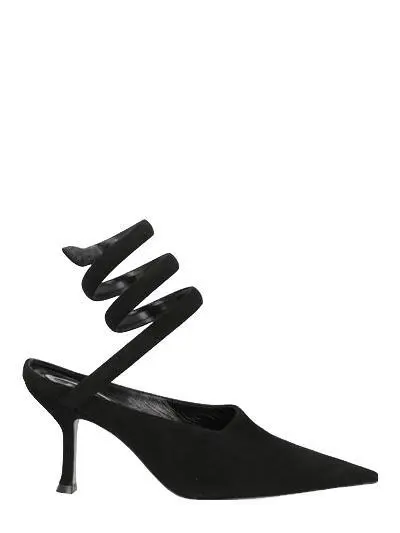Rene Caovilla Leather Pumps - Black