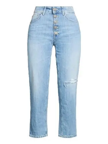 DONDUP Cotton-blend Tapered Jeans - Blue