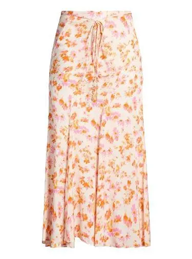 Maje Midi Slip Skirt - Pink