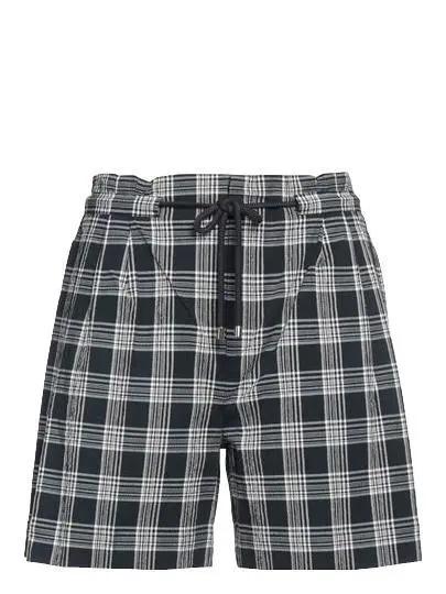 Woolrich Checked Seersucker Shorts - Blue