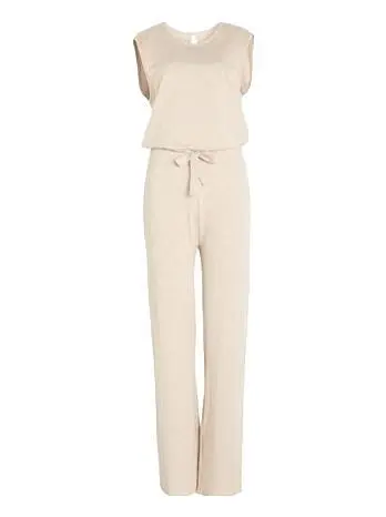 Majestic Filatures Viscose-blend French Terry Jumpsuit - Beige