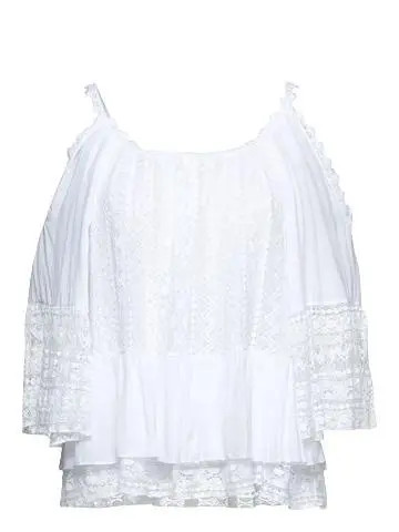 Guess Top With Frills - White