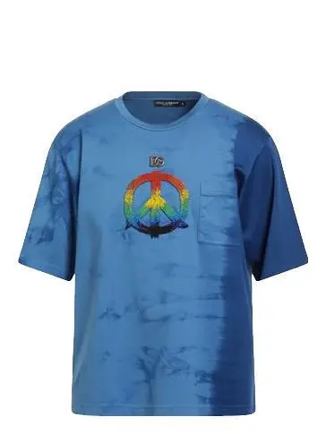 Dolce & Gabbana T-shirt Size Cotton, Bronze, Glass, Polyester, Silk - Blue