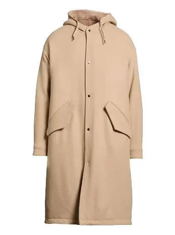 Herno Coat In Virgin Wool And Polyamide - Beige