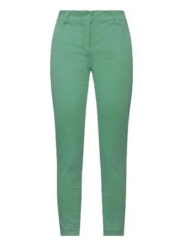 WHITE WISE Cropped Skinny Fit Trousers - Green