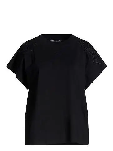 Karl Lagerfeld T-shirt In Organic Cotton - Black