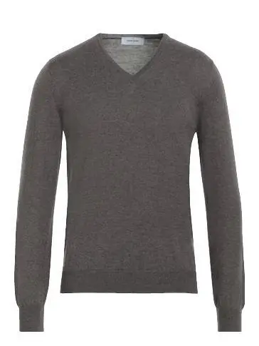 GRAN SASSO Virgin Wool V-neck Sweater - Grey