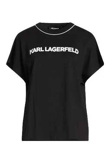 Karl Lagerfeld Logo-print Organic Cotton T-shirt - Black