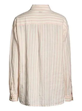 Barbour Modern Heritage Light Linen Striped Shirt - Pink