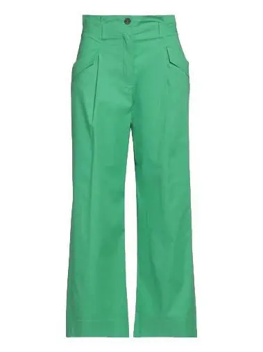 NENETTE Wide Leg High Waisted Pants - Green