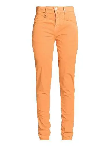 High Tapered Woven Pants - Orange