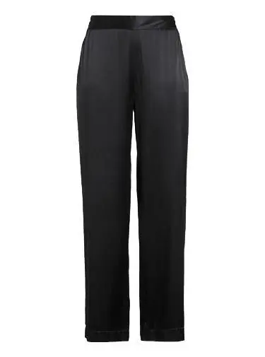 ROBERTO COLLINA Wide-leg Satin Pants - Black