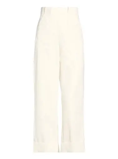 Max Mara Straight-leg Cotton Pants - White