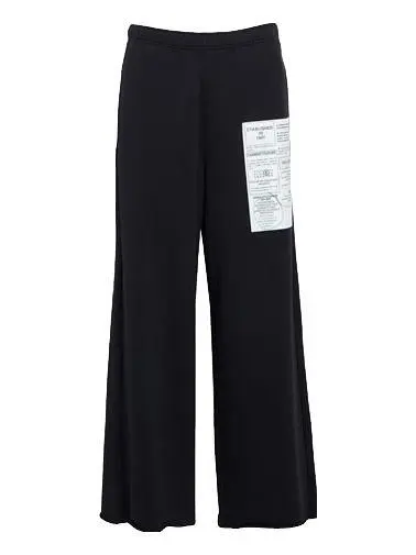 MAISON MARGIELA Pants Size Cotton - Black