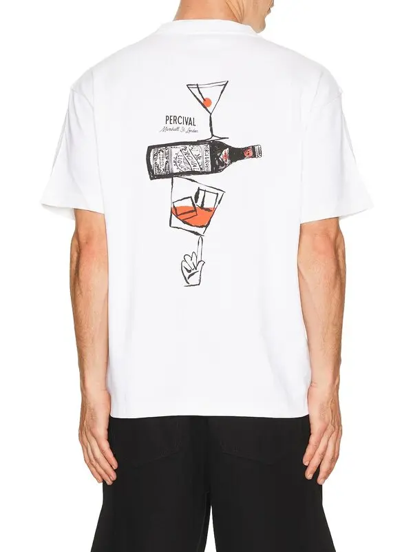 PERCIVAL Perci And Rossi Martini Oversized T-shirt - White