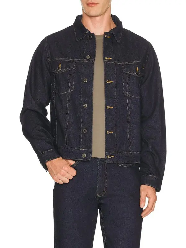 PERCIVAL Western Trucker Jacket - Dark Indigo