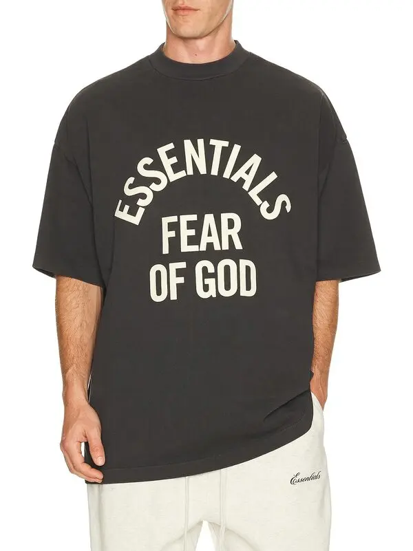 Fear Of God Short Sleeve Tee - Faded Black