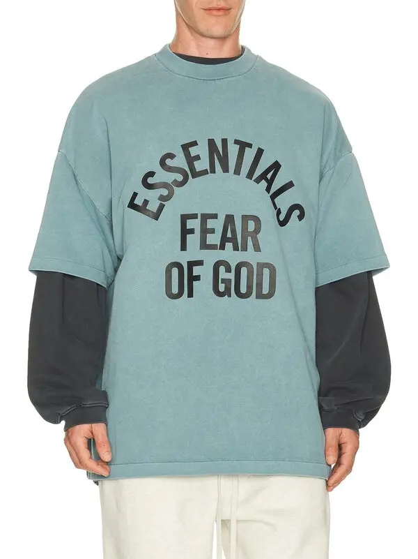 Fear Of God Short Sleeve Tee - Faded Coastal