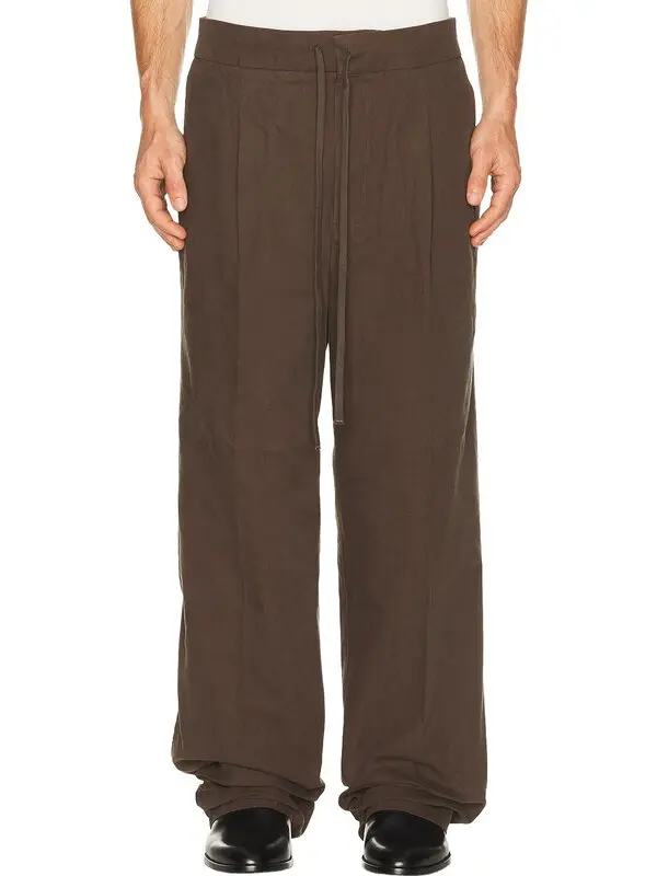 Fear Of God Pleat Front Pant - Brown