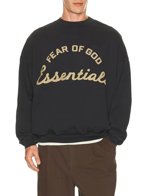 Fear Of God Training 90's Crewneck Sweatshirt - Faded Black