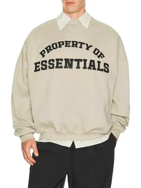 Fear Of God Property Lounge Crewneck Sweatshirt - Seal
