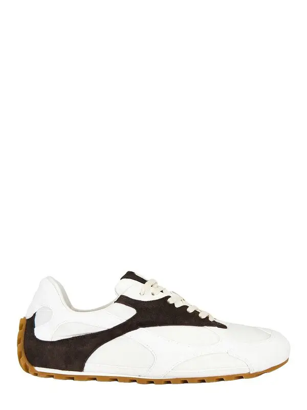 Bottega Veneta Orbit Flash Sneaker - Optic White & Espresso