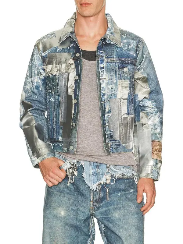Acne Studios Ovice Tape Jacket - Mid Blue