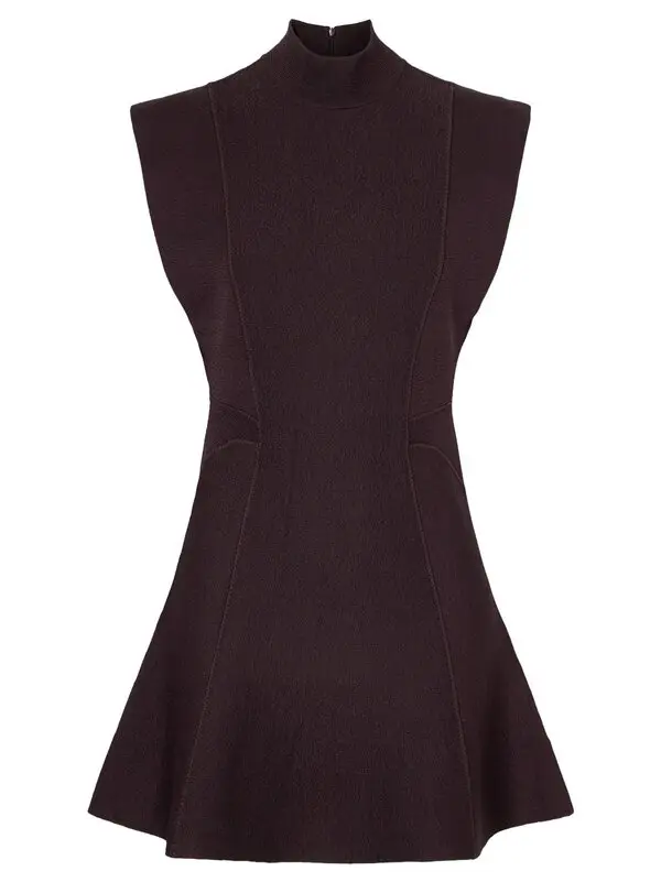 Alaïa Sleeveless Knitted Mini Dress - Purple