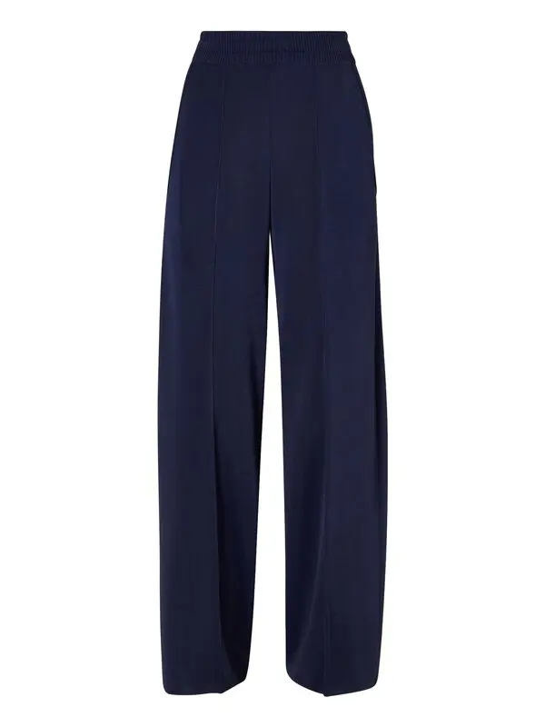 LANVIN Knitted Wide Leg Pants - Navy