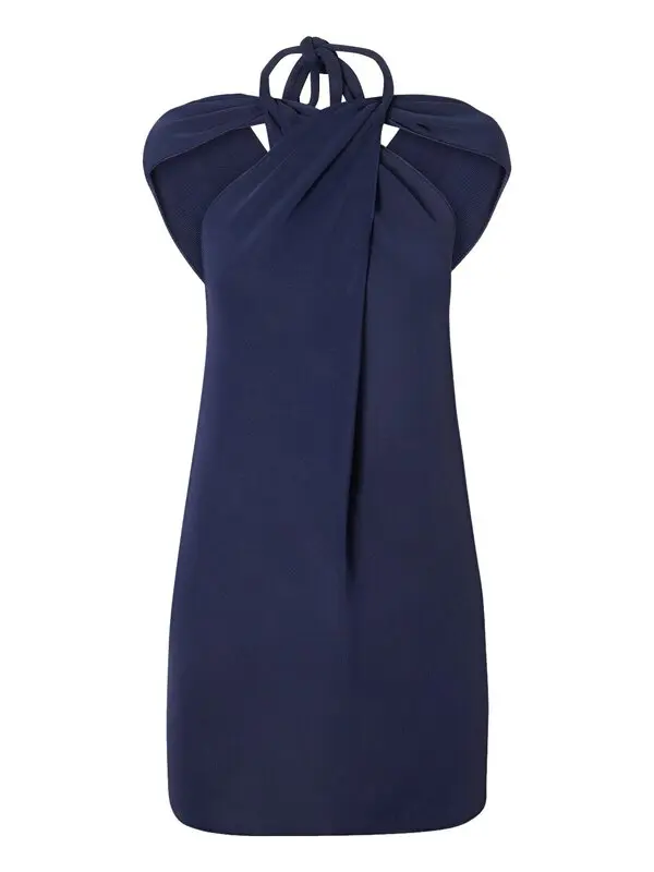 LANVIN Choker Halterneck Tunic - Blue