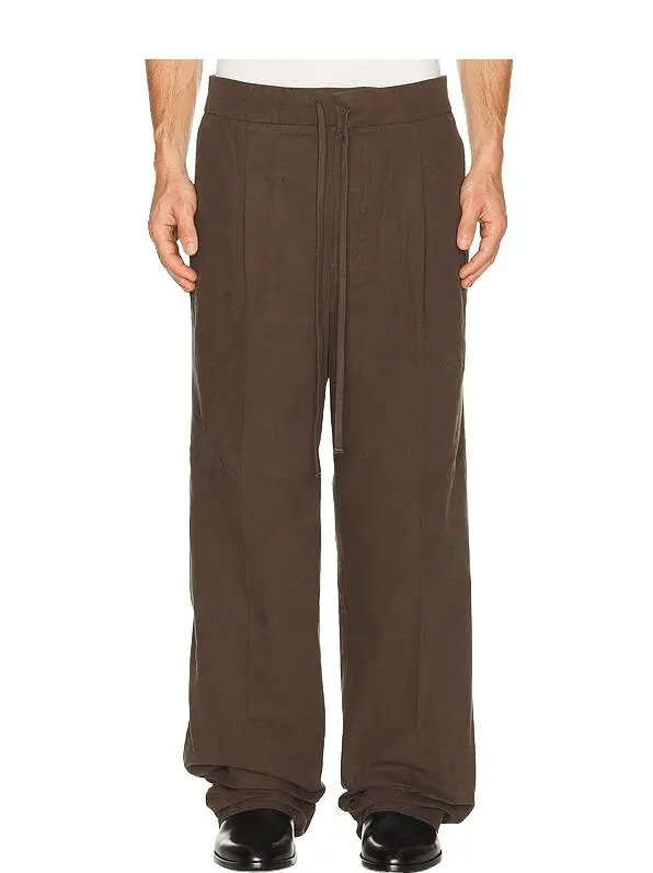 Fear Of God Pleat Front Pant - Brown
