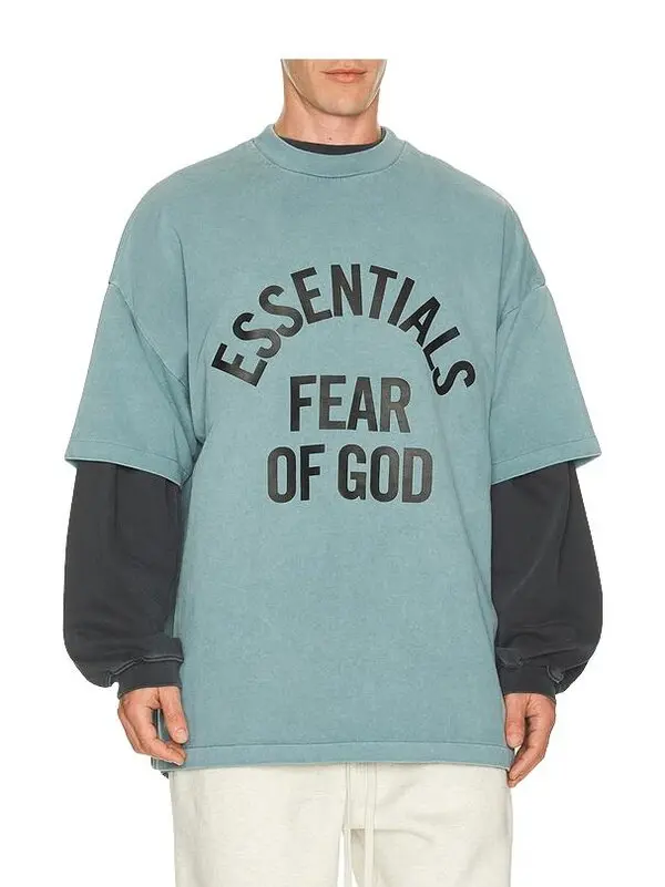 Fear Of God Short Sleeve Tee - Faded Coastal