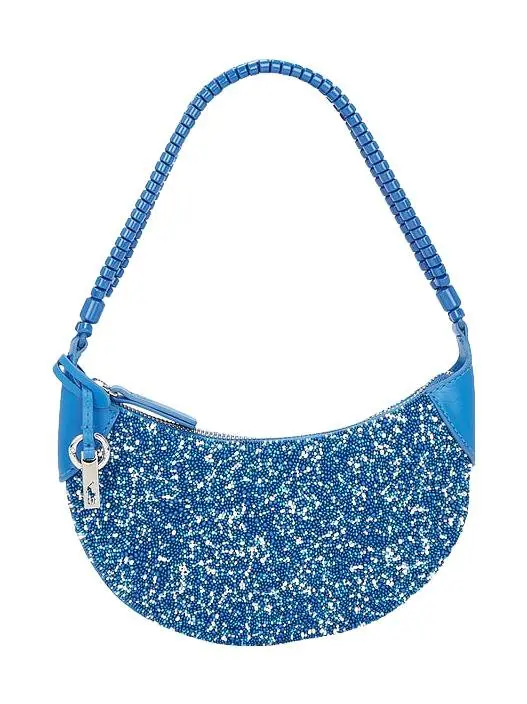 Polo Ralph Lauren Beaded Medium Crossbody - Pool Blue