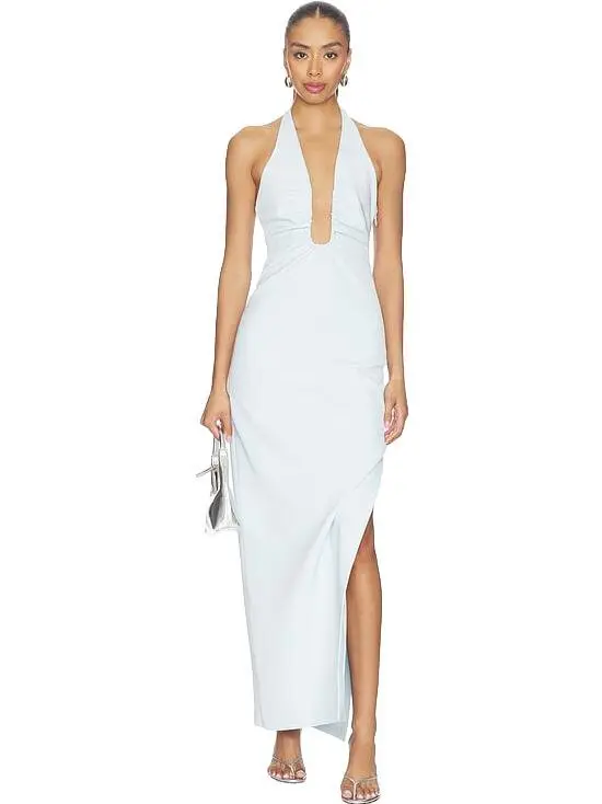 Misha Collection Lusi Crepe Maxi Dress - Skywriting