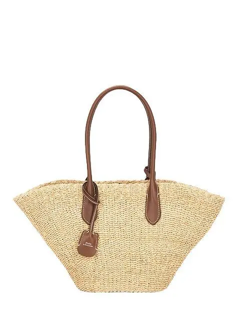 Polo Ralph Lauren Raffia Stripe Tote - Natural