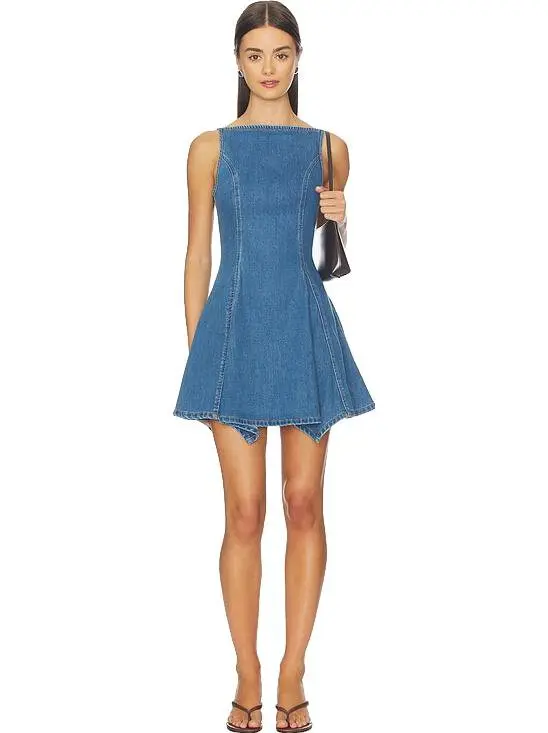 SOVERE Elodie Mini Dress - Classic Blue