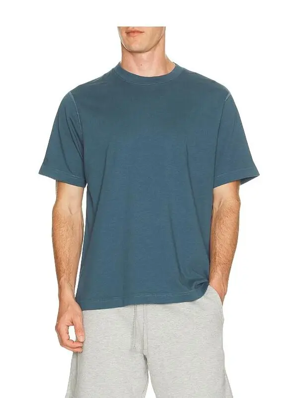 Reigning Champ Midweight Jersey Og T-shirt In Teal - Bermuda