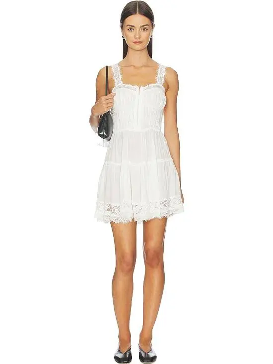 Free People So In Love Mini Slip - Clean Ivory