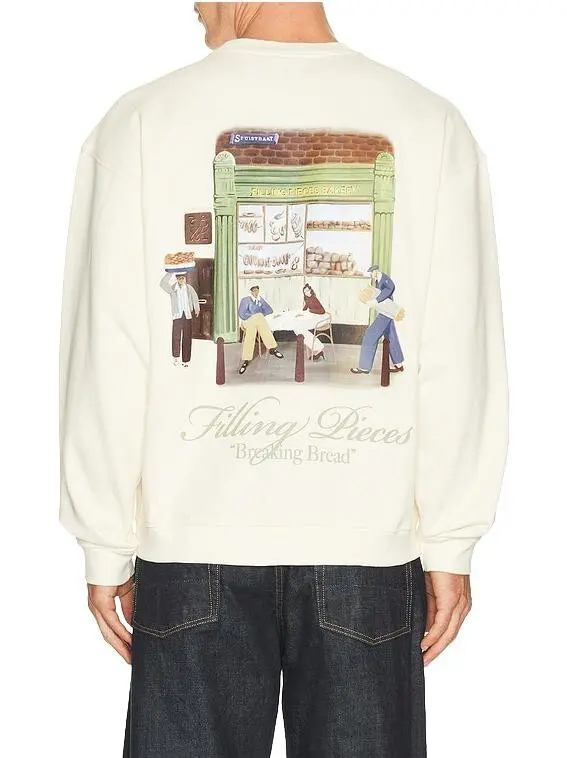 Filling Pieces Bakery Sweatshirt - Antique White