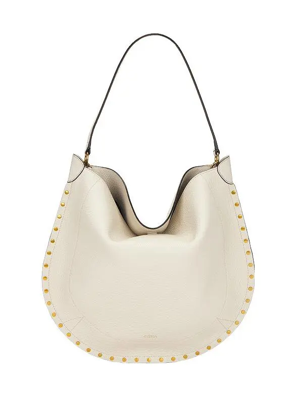 Isabel Marant Oskan Soft Hobo Bag - Chalk