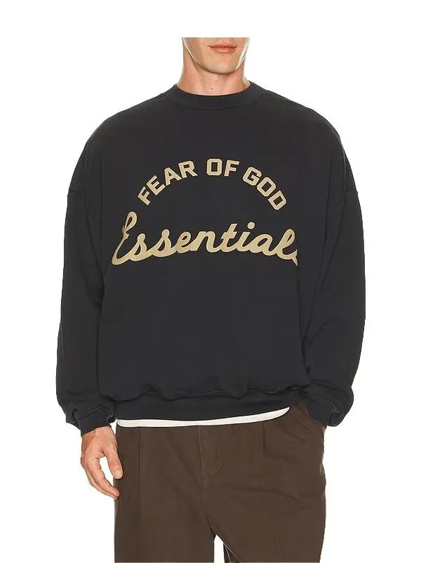 Fear Of God Training 90's Crewneck Sweatshirt - Faded Black