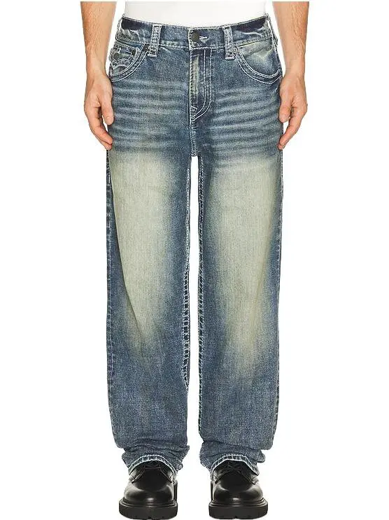 True Religion Bobby Big T Flap Jeans - Dark Wash