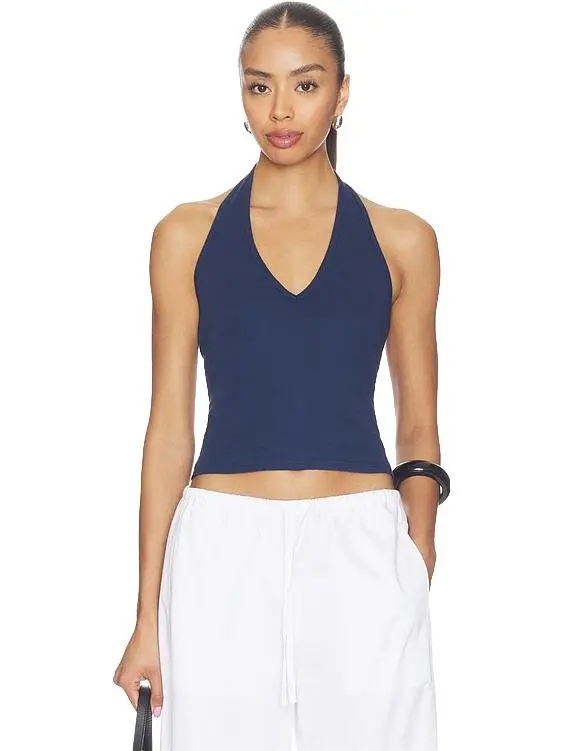NILI LOTAN Britt Halter Top - Admiral Blue